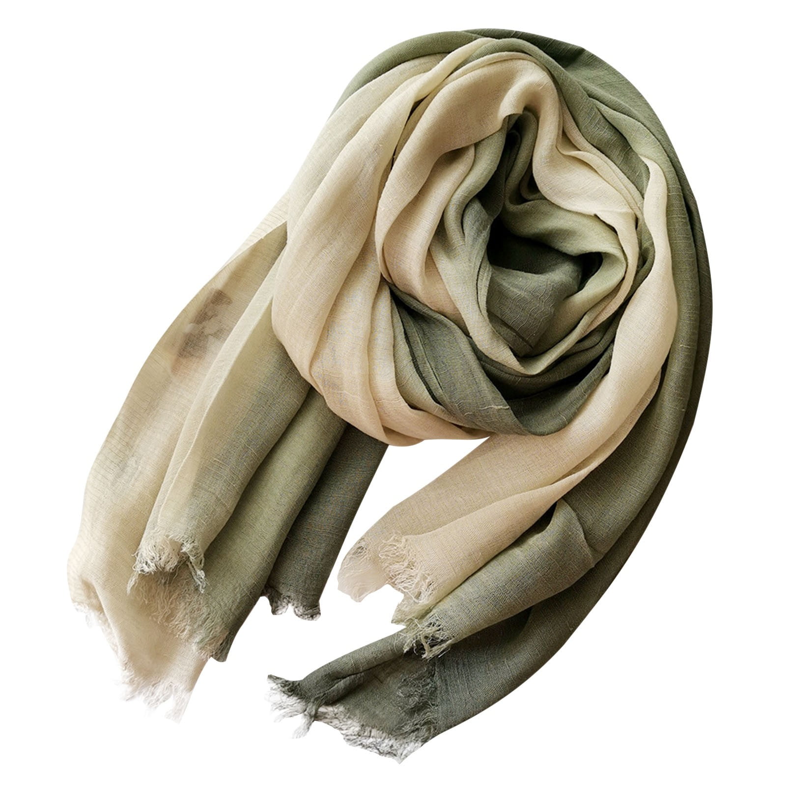 Alkepwun Satin Scarf Women's Linen Patchwork Color Block Stretch Warm ...