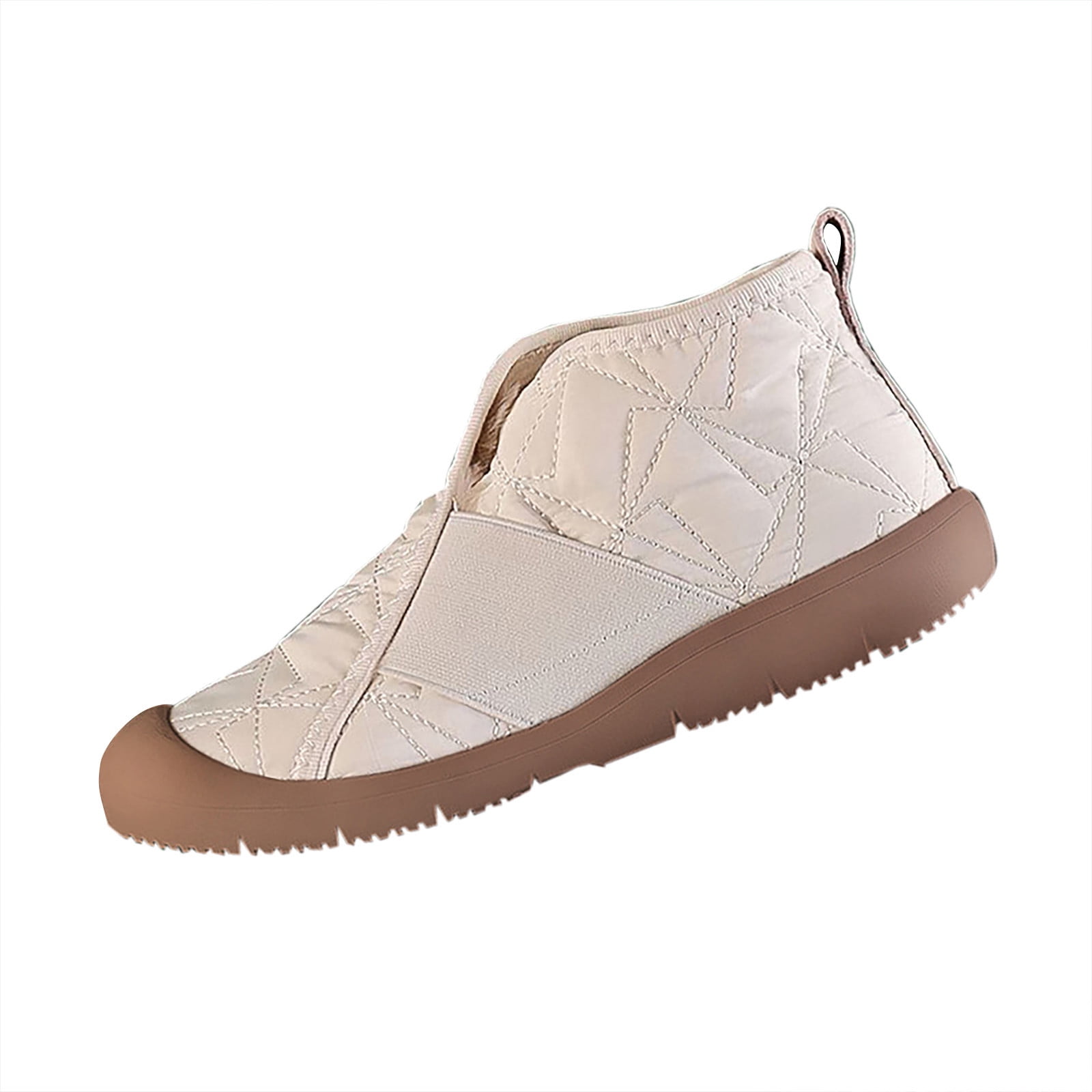 Alkepwun Slip on Shoes Women Winter Casual Comfortable Warm Short Boots ...