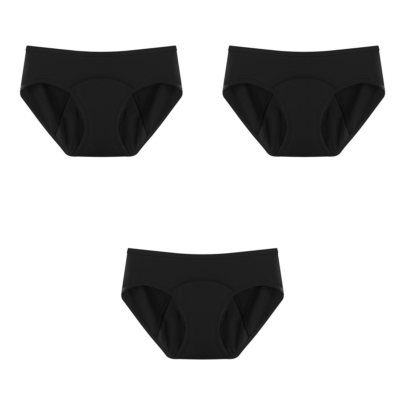 Alkepwun Women's Period Underwear Plus Size Cotton Underwear Heavy Flow ...