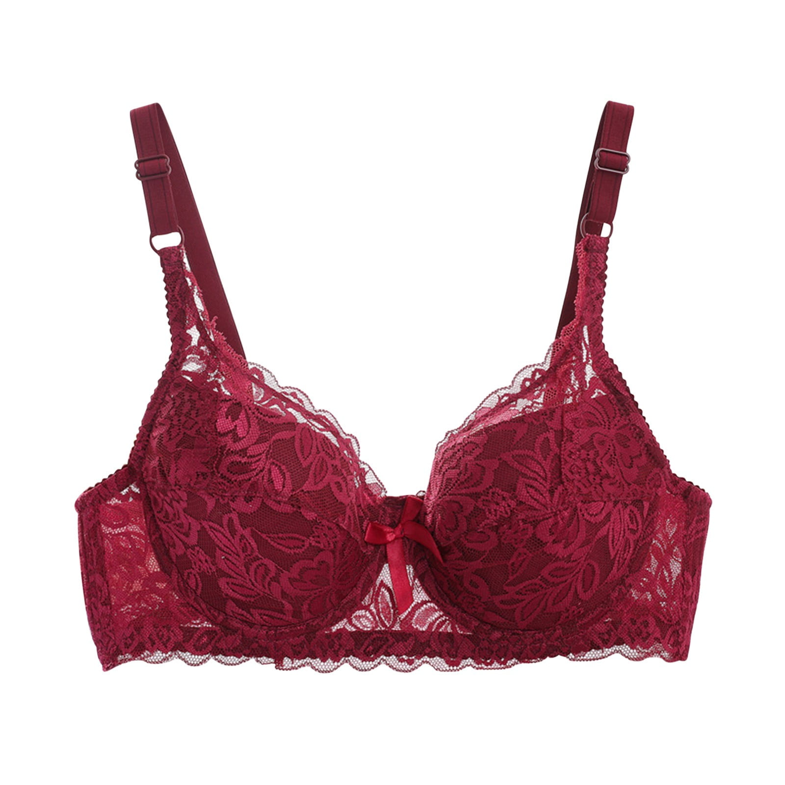 Alkepwun Womens Bras Push Up Sexy Plus Size Ultra Thin Non Padded ...