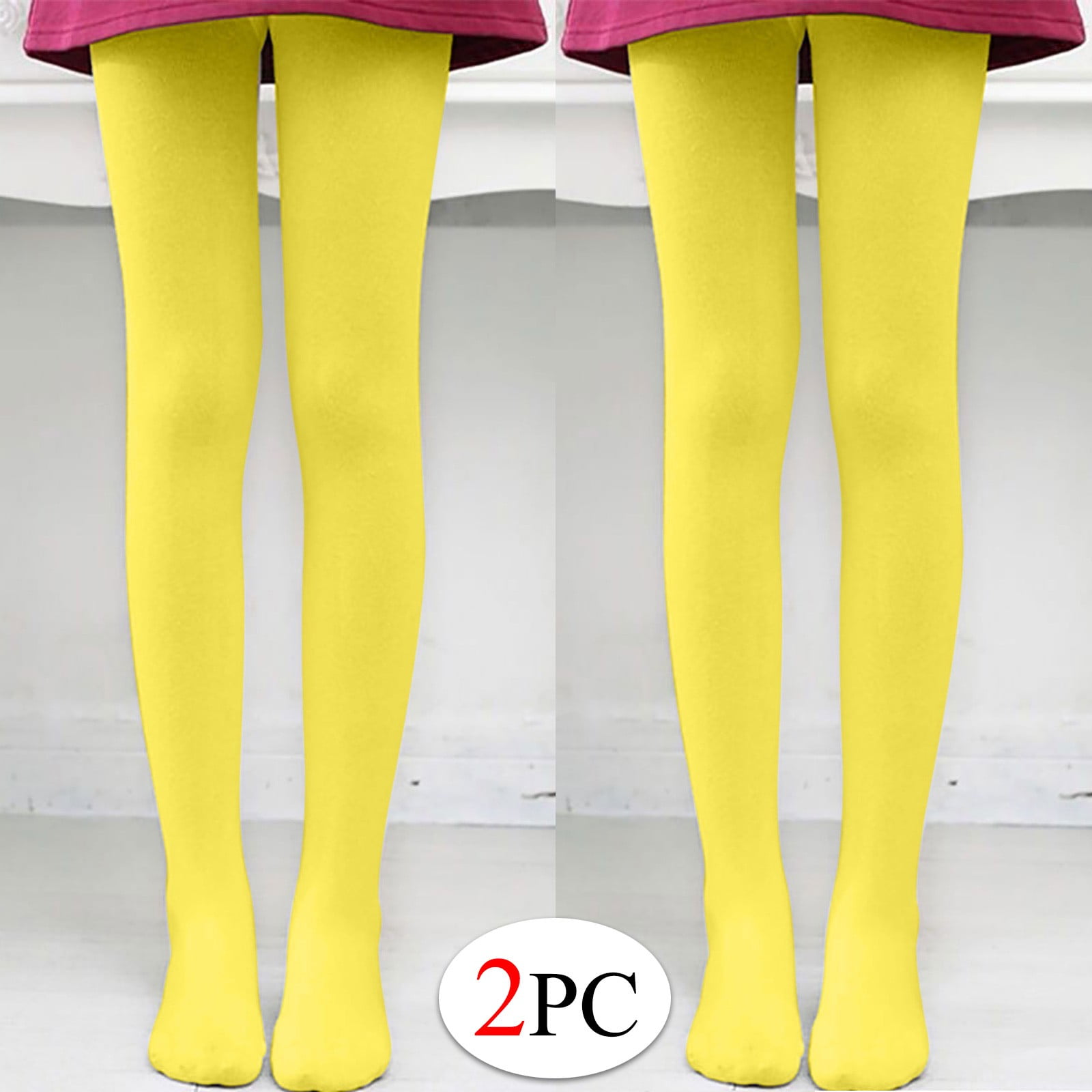 Alkepwun Womens Opaque Color Tights,Girls Fashion Footed Tights ...