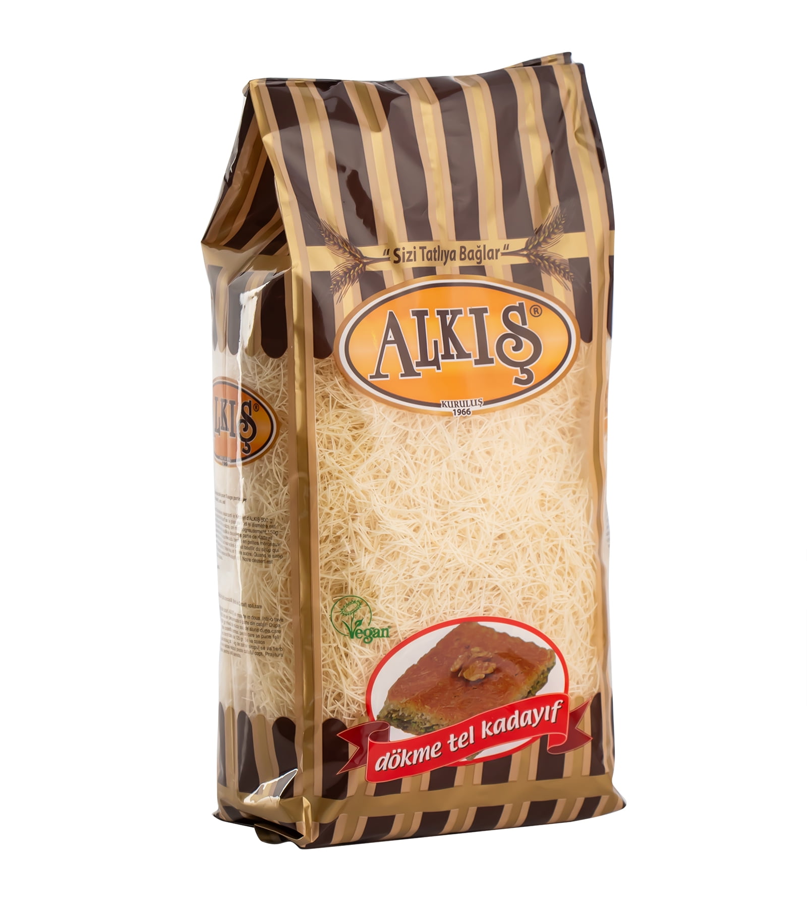 Alkis Kadayif Dessert 1.1 Lb - Traditional Handmade Turkish Shredded Dough Dessert - Walmart.com