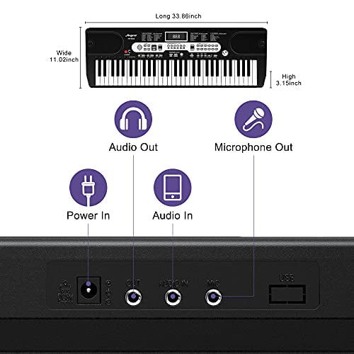 Alkmaar, 61-Key Portable Keyboard (BST8602) - Walmart.com