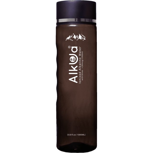 Alkua Alkaline Ionized Water | 9 pH with Silver > 30 mcg Per Liter | 1 Liter Bottle (12 Pack ...