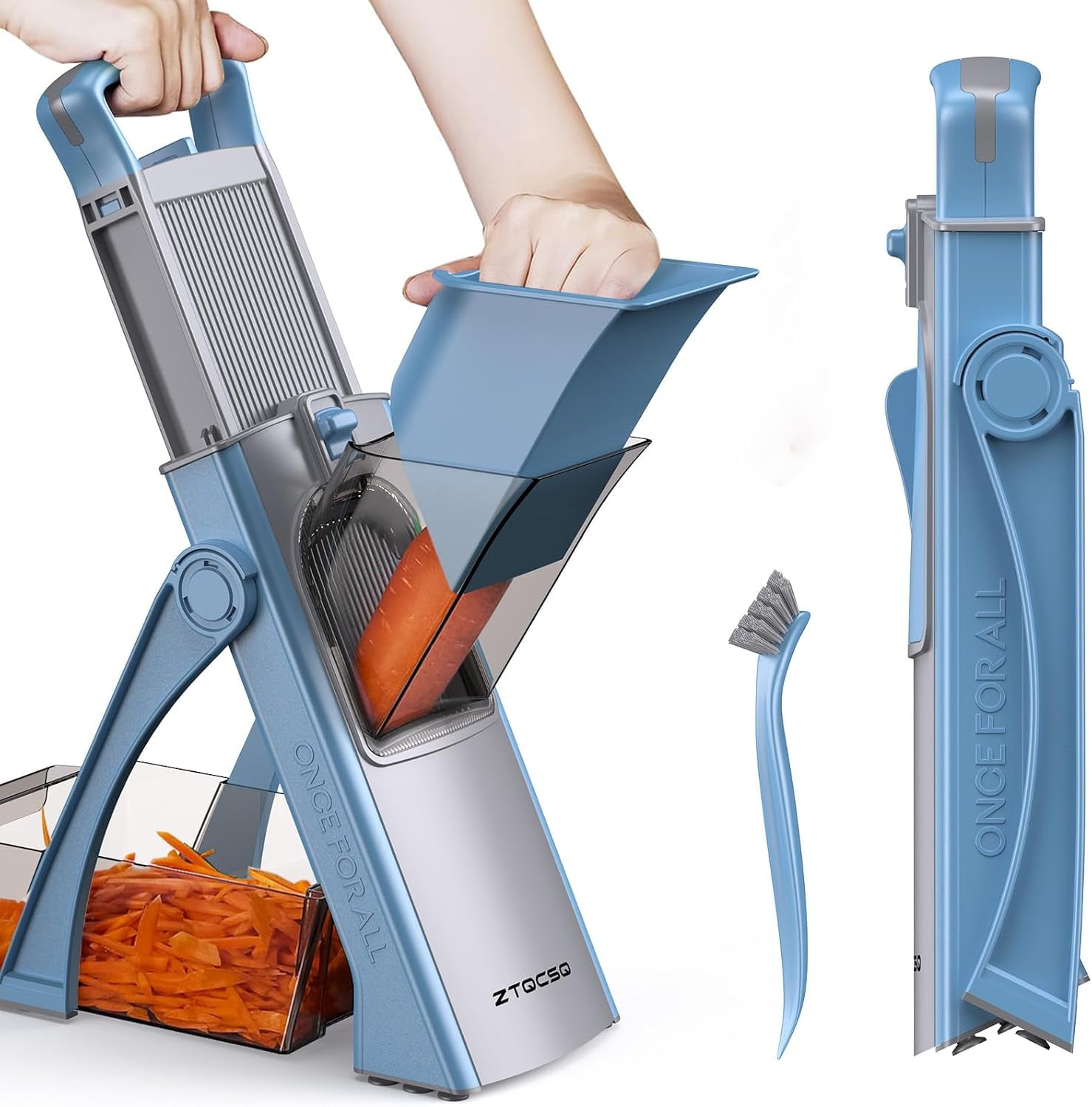 [All in 1] Upgraded Version Mandoline Slicer for Kitchen & Adjustable ...