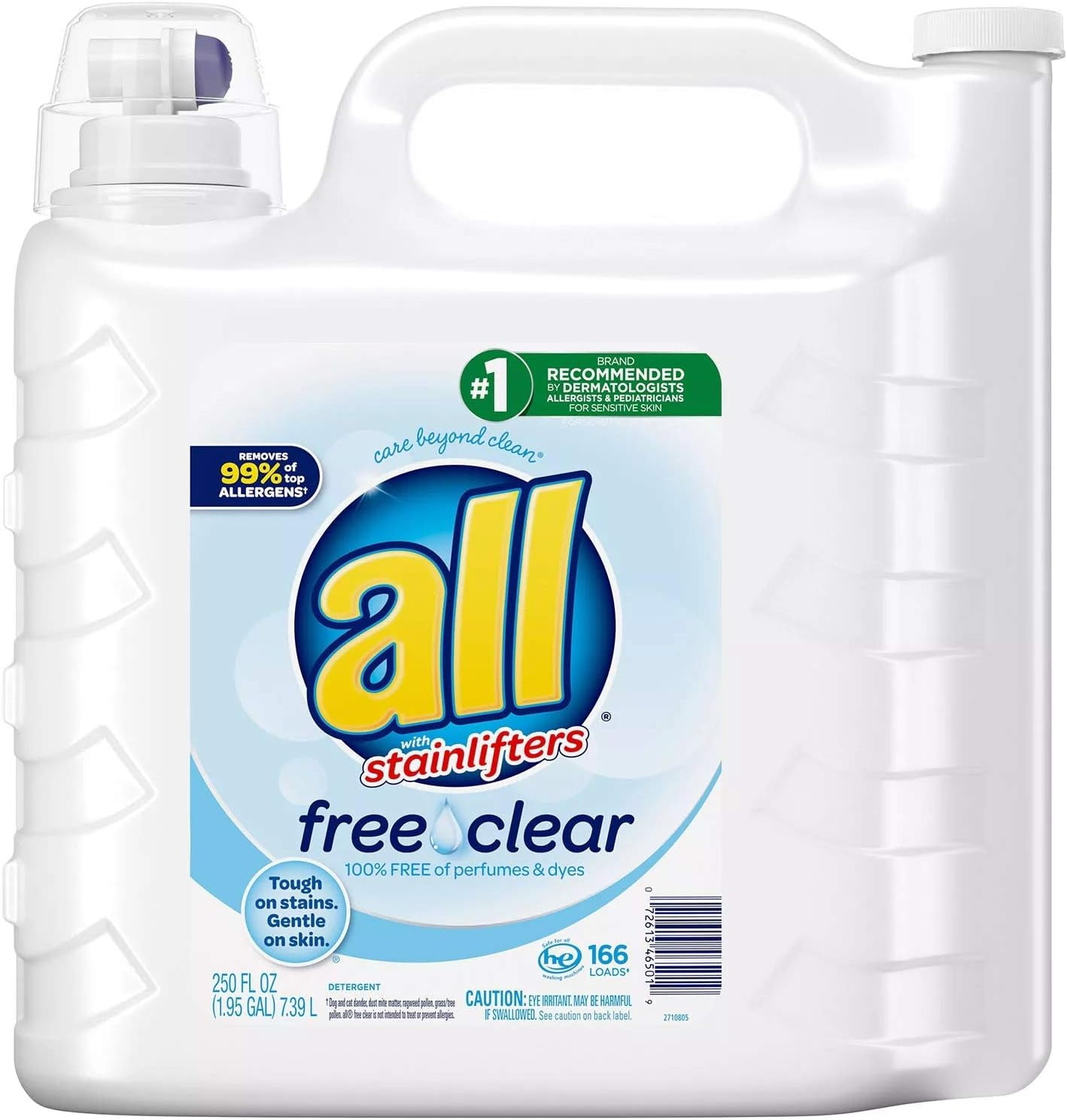All 2X Ultra With Stainlifter Free & Clear (166 Loads, 250 Fl. Oz.) - Walmart.com