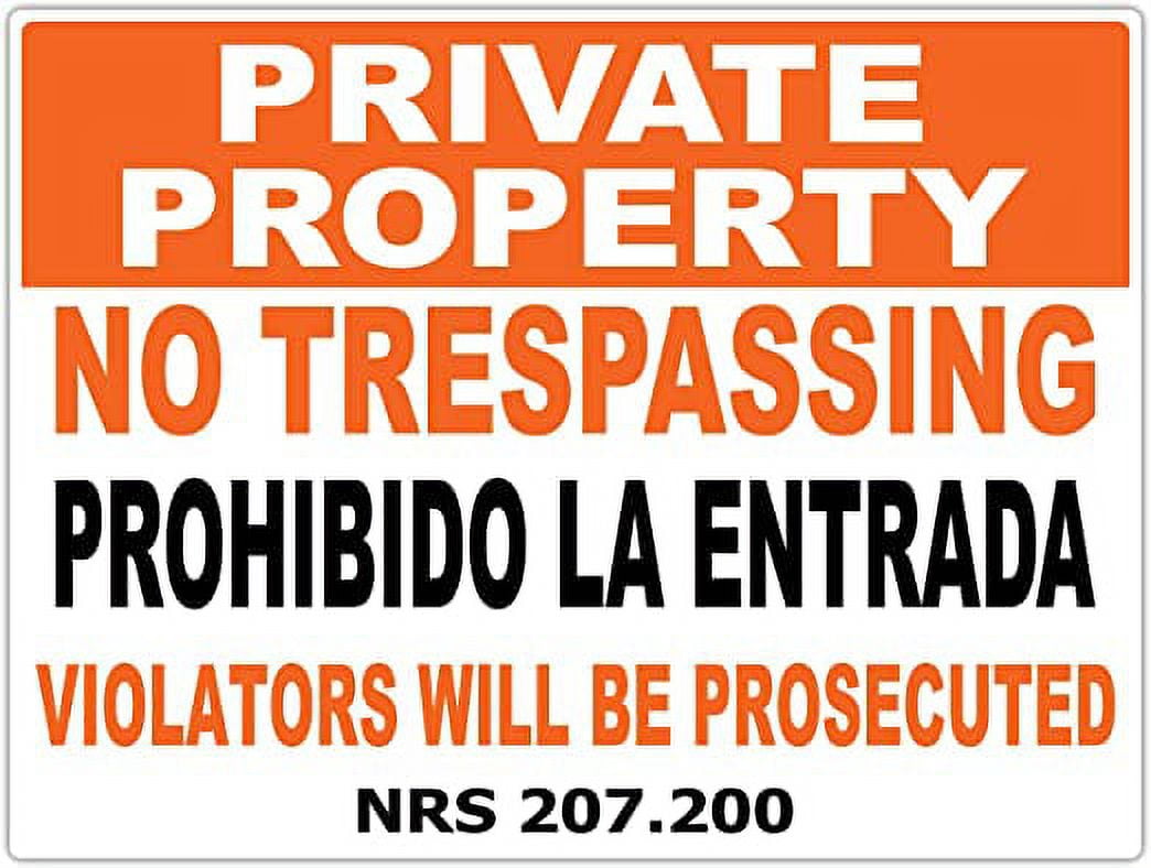 All 50 State Laws Compliant Enforceable NO TRESPASSING Private Property ...