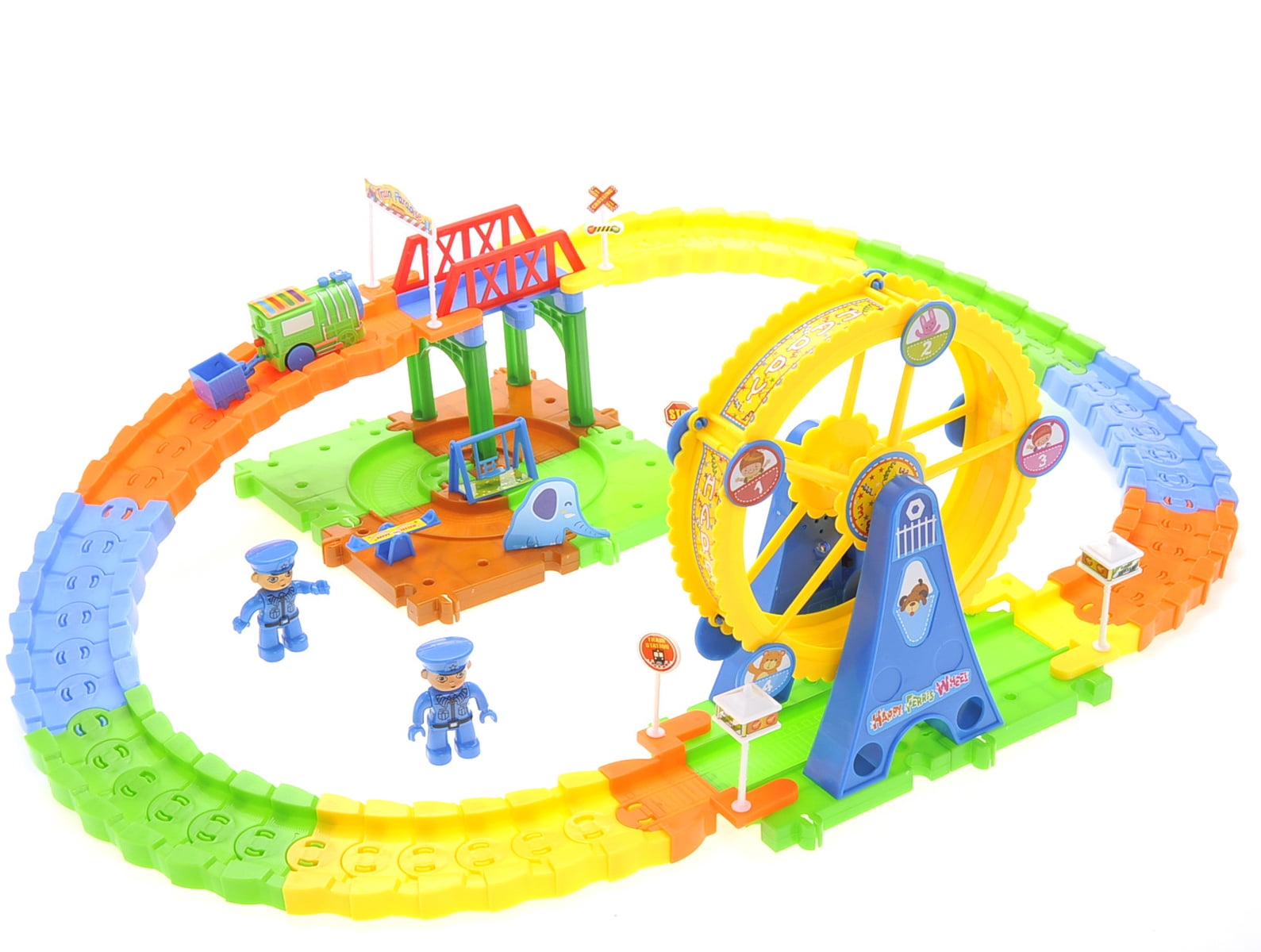 All Aboard! Adventure Park Train Set 72 Pieces - Walmart.com