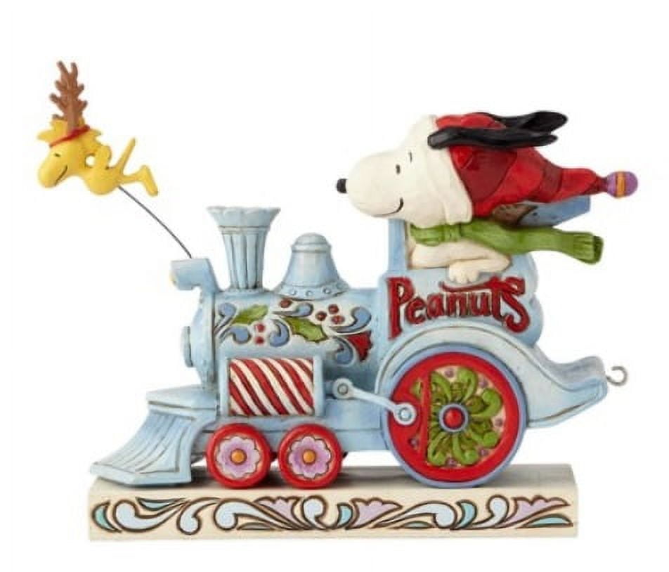 Jim Shore ALL ABOARD Polyresin Peanuts Snoopy Train 6000987 - Walmart.com