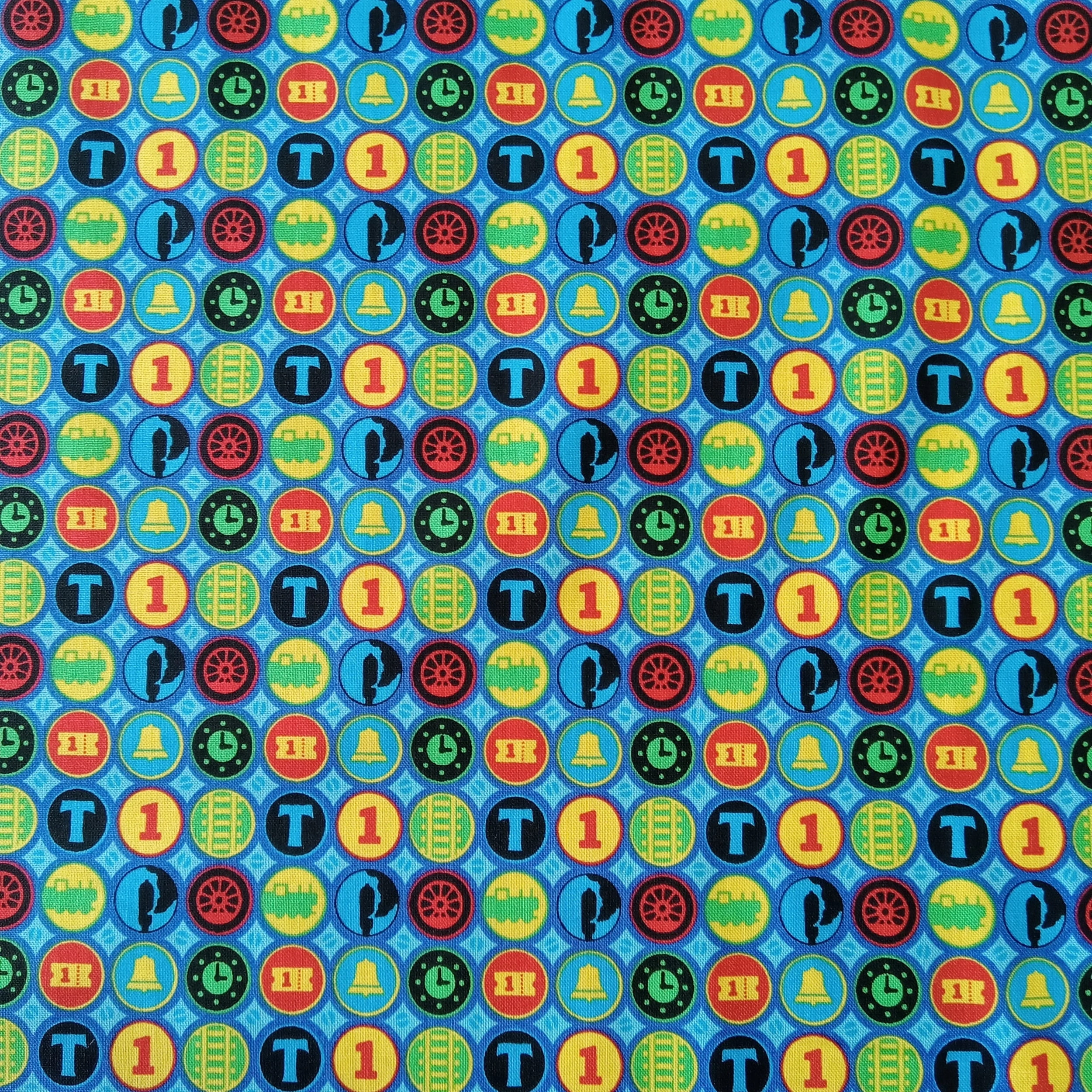 All Aboard with Thomas Friends Icons Multi Fabric - Walmart.com