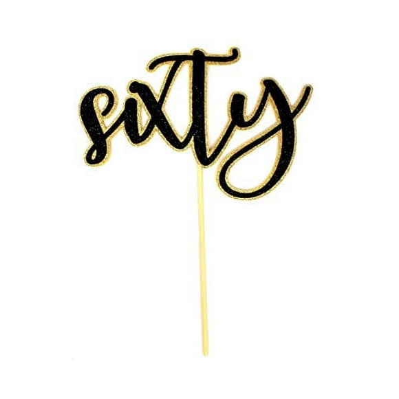 60th Wedding Anniversary Cake Topper