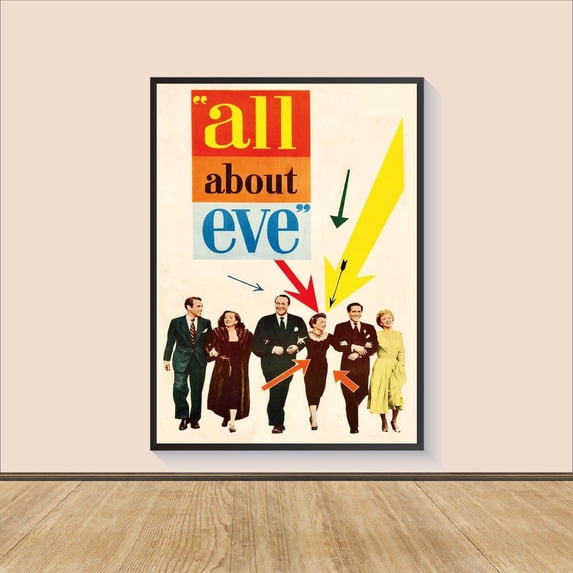 All About Eve Movie Poster, Wall Art, Unframed Paper Poster 8x10in ...