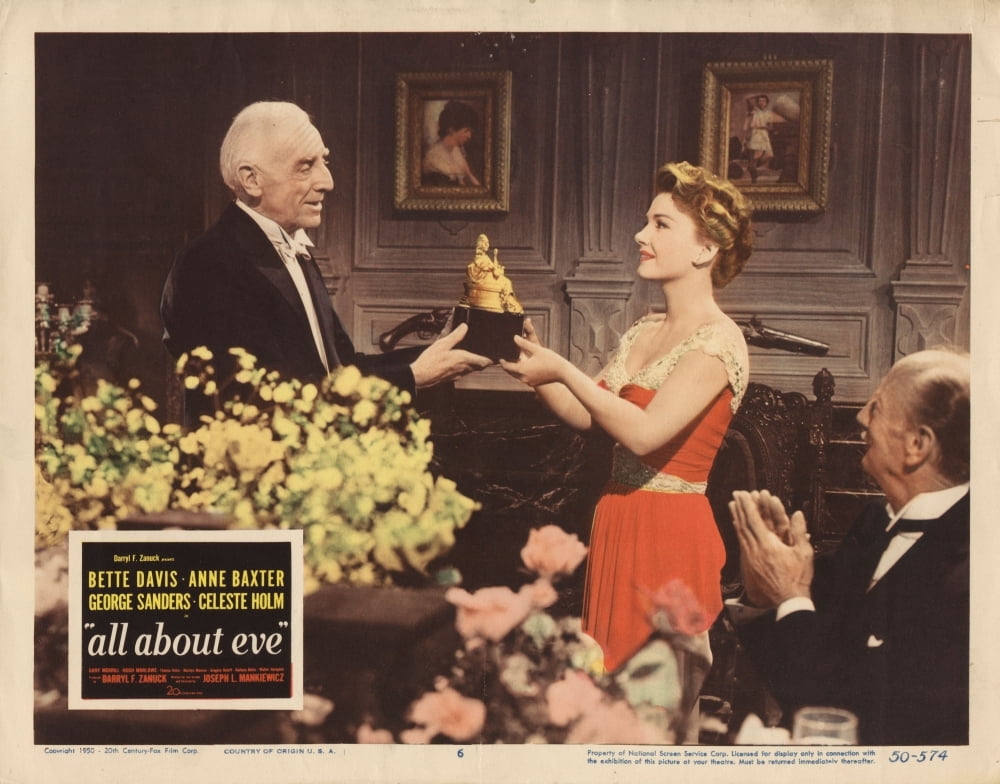 All About Eve From Left Walter Hampden Anne Baxter Harold Miller 1950 ...