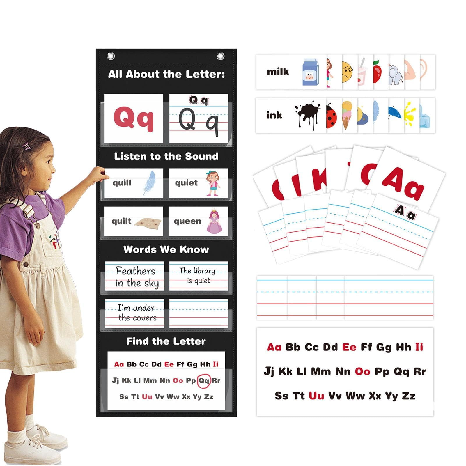 All About Letter Pocket - All About Cards Letters Pocket Chart,Early ...