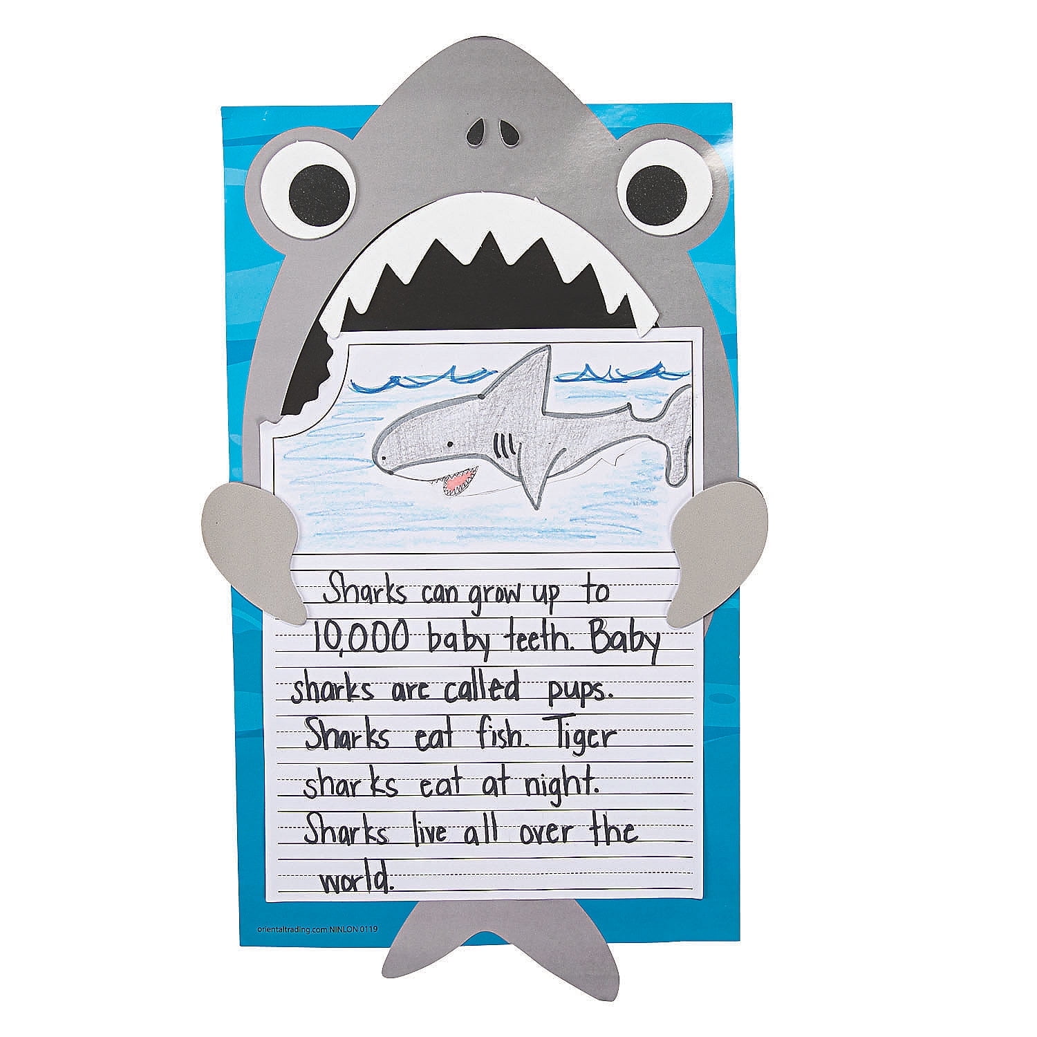 “All About Sharks” Writing Prompt Craft Kit, Craft Kits, Sign ...