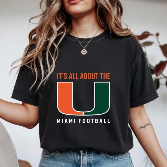 All About the U Miami Football Unisex T-Shirt, College Game Day ...