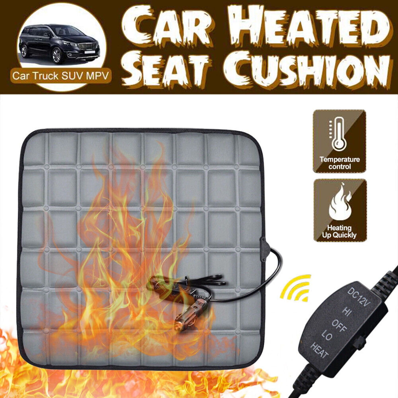 All-Age-Friendly Universal Car Heated Seat Cushion - Fast-Heating ...