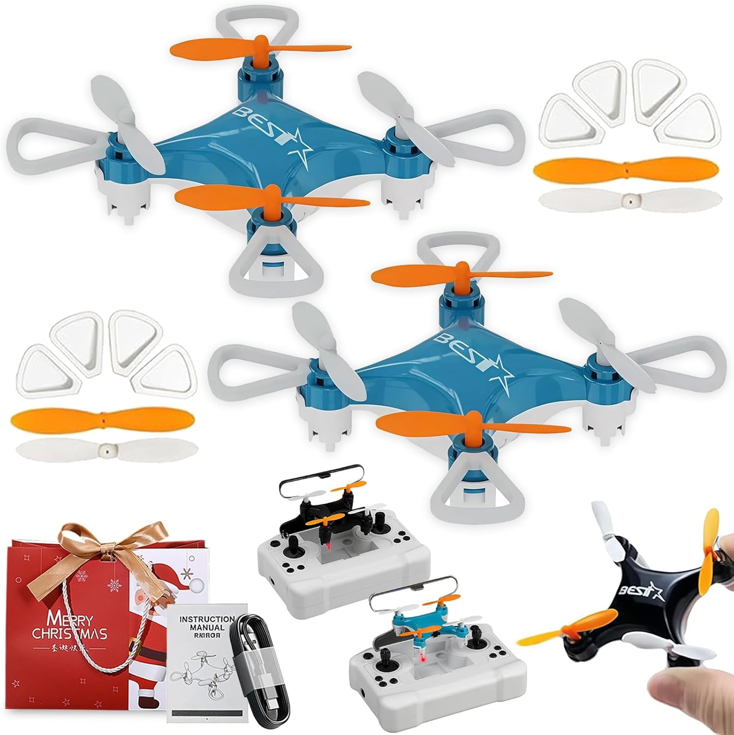 All-Ages Mini Drone with Easy Stunt Flights & 360° Tricks-Perfect ...