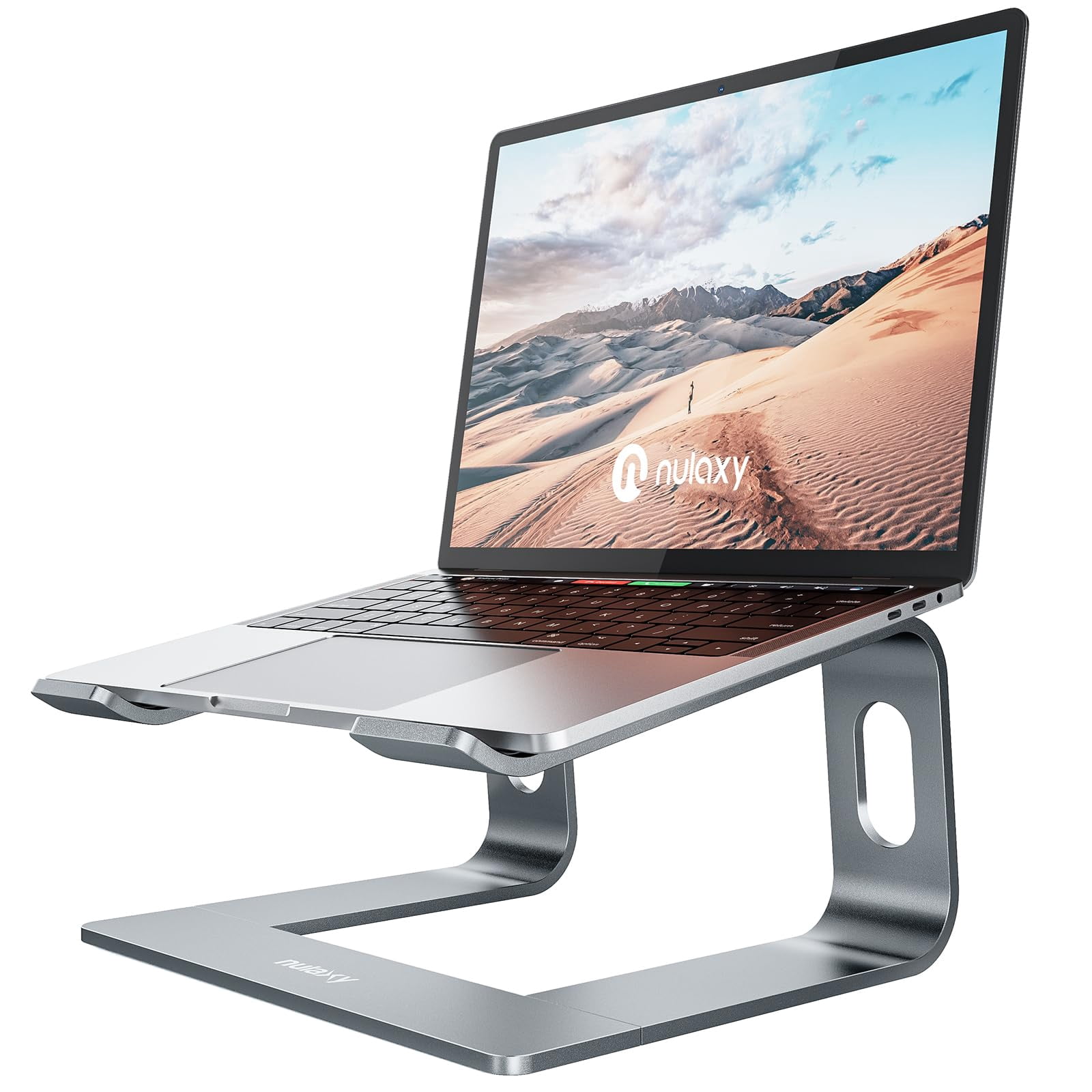 All-Aluminum Laptop Stand for Desk, Ergonomic Detachable Ventilated ...