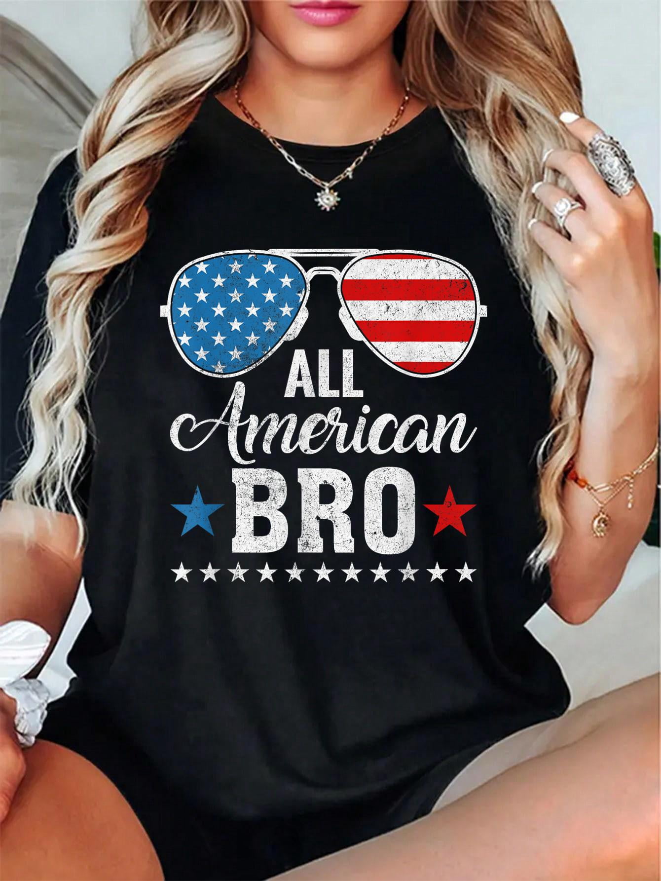All American Bro Matching Family USA 4th of July T-Shirt - Walmart.com