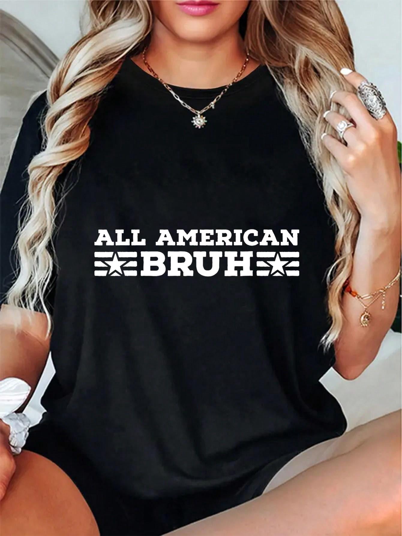 All American Bruh 4th Of July US Matching Retro T-Shirt - Walmart.com