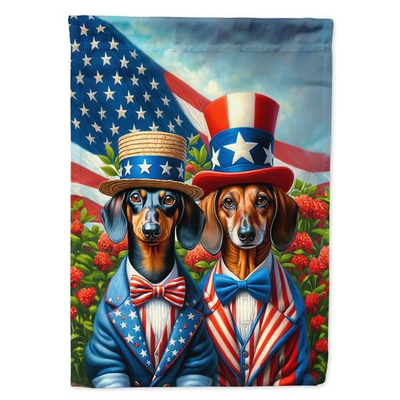 All American Dachshund House Flag 28 in x 40 in - Walmart.com