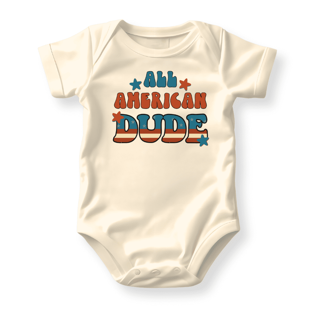 All American Dude Baby Bodysuit, Newborn Outfit, Baby Clothes, Gift for ...