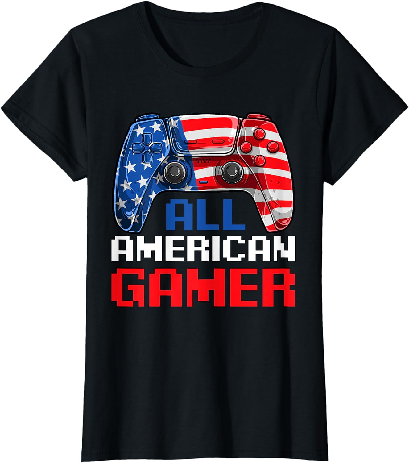 All American Gamer Shirts, Patriotic Video Games July Fourth T-Shirt ...
