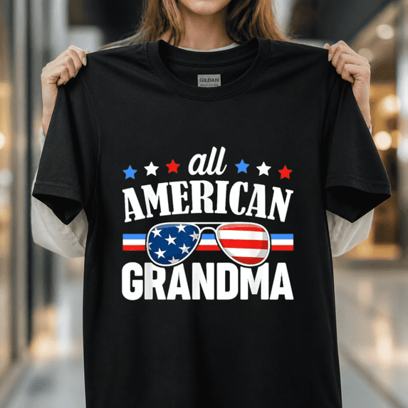 All American Grandma 4th of July USA Family Matching Outfit Red White ...