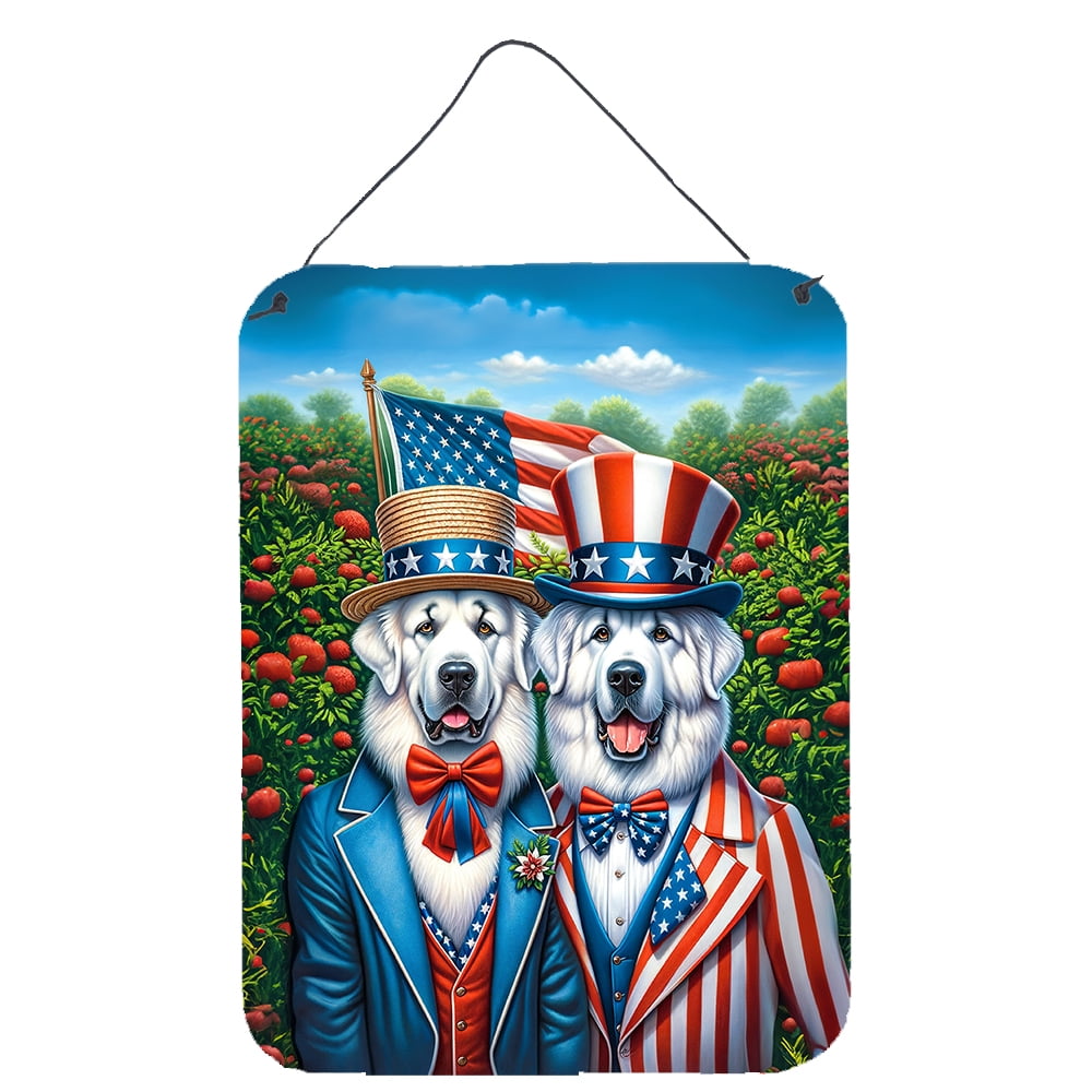 All American Great Pyrenees Wall or Door Hanging Prints 12 in x 16 in ...