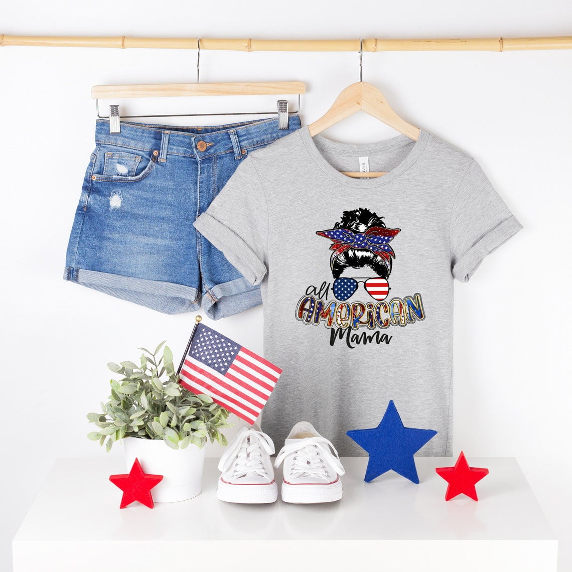 All American Mama Shirt, 4Th Of July, Independence Day Shirts ...