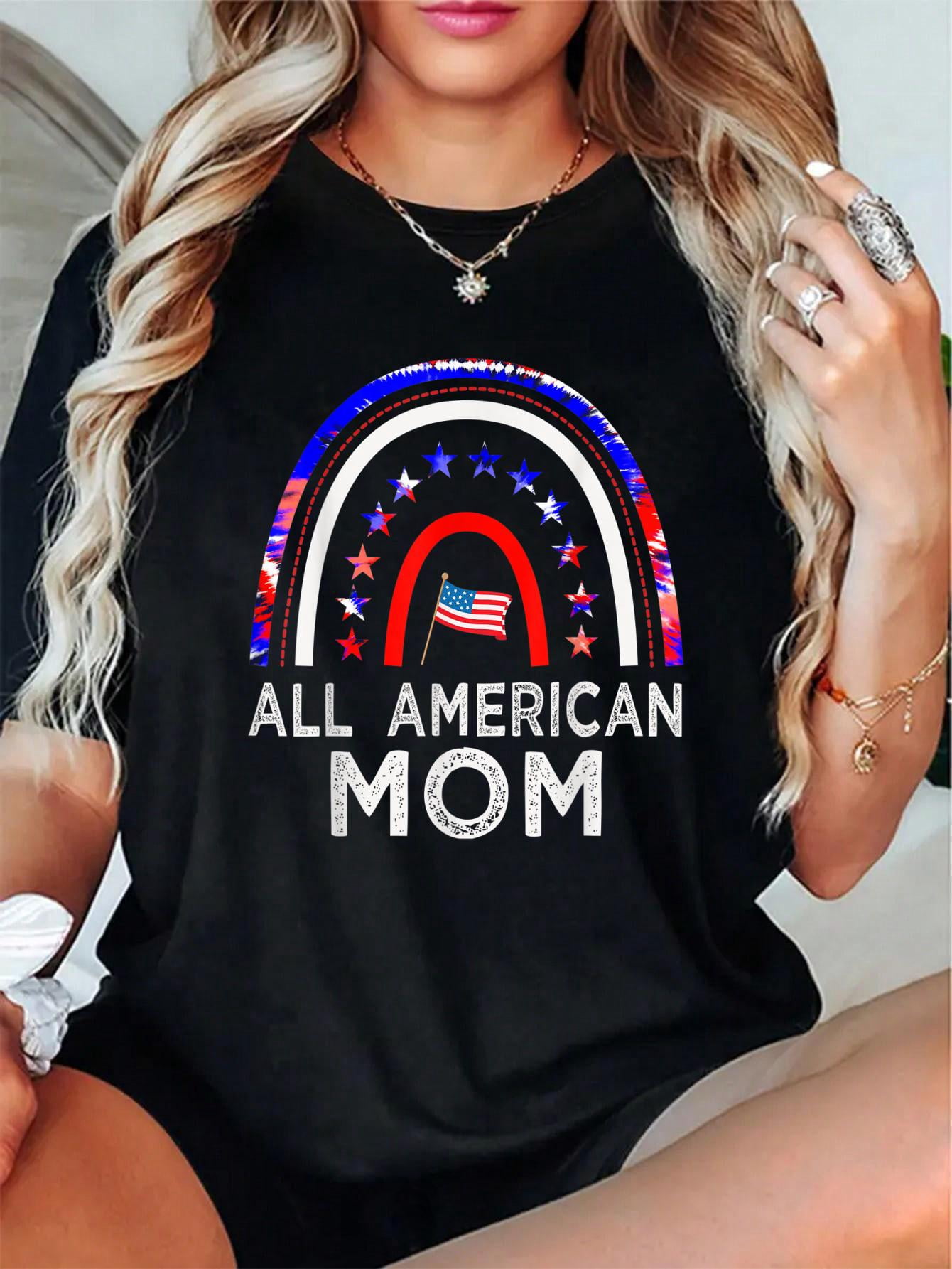 All American Mom, Tie Dye 4th of July outfits for Family Women Men T ...