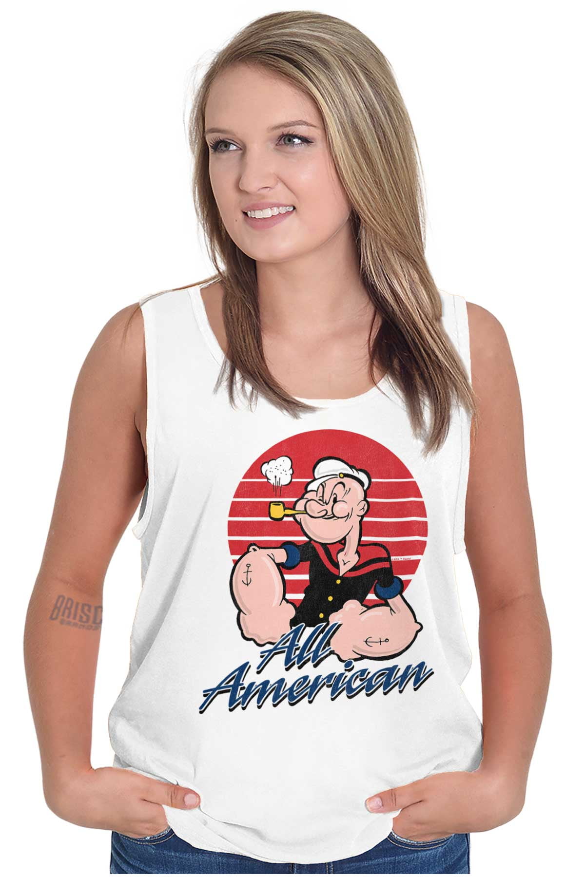 All American Popeye The Sailor Man Tank Top T Shirts Men Women Brisco ...