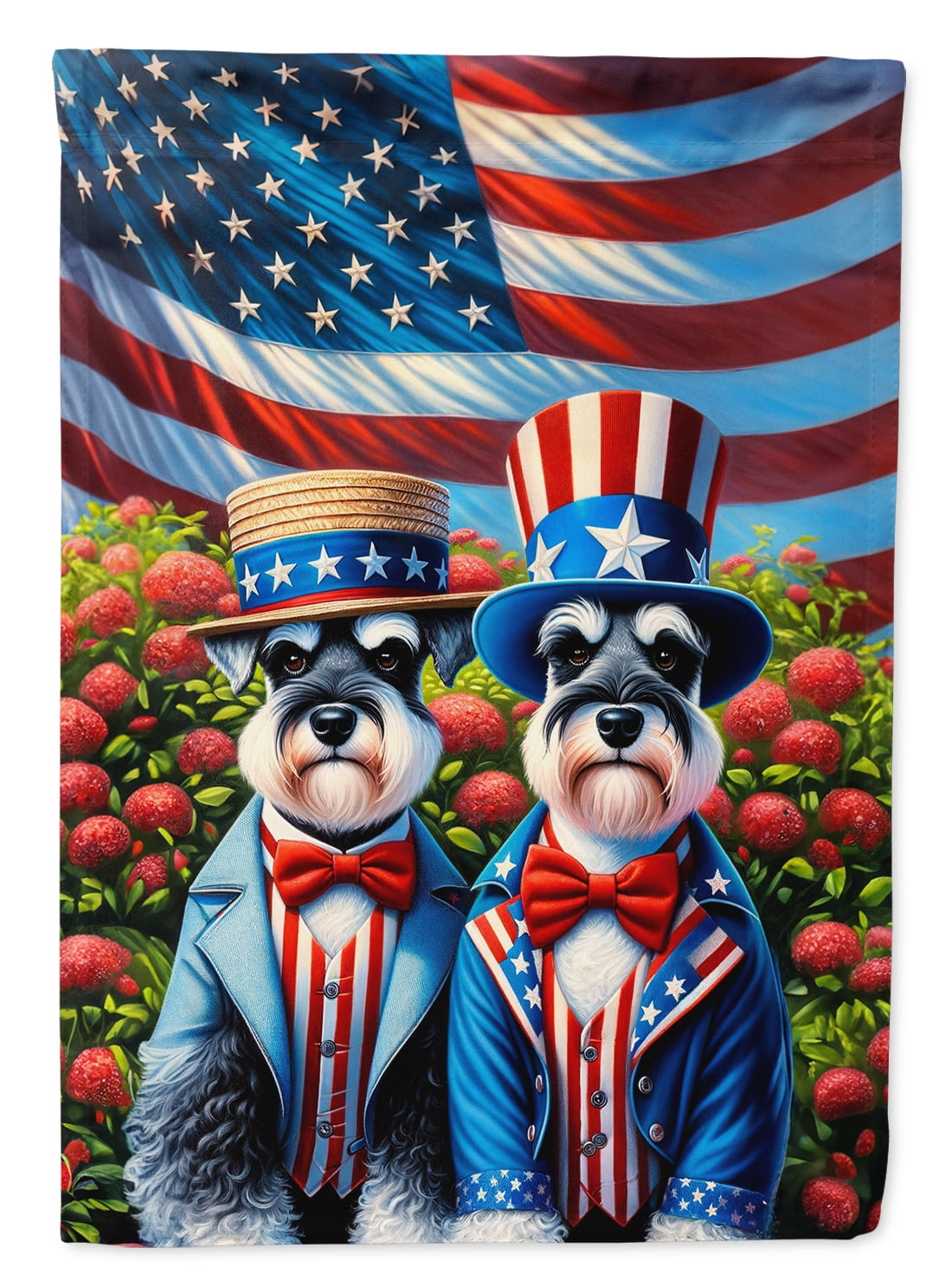 All American Schnauzer House Flag 28 in x 40 in - Walmart.com