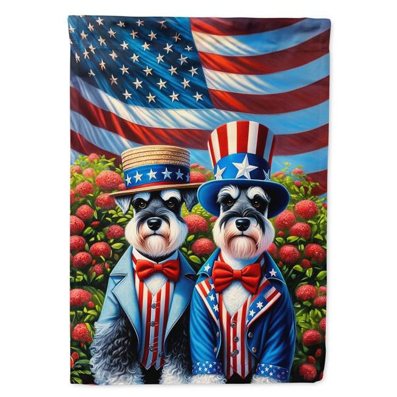 All American Schnauzer House Flag 28 in x 40 in - Walmart.com