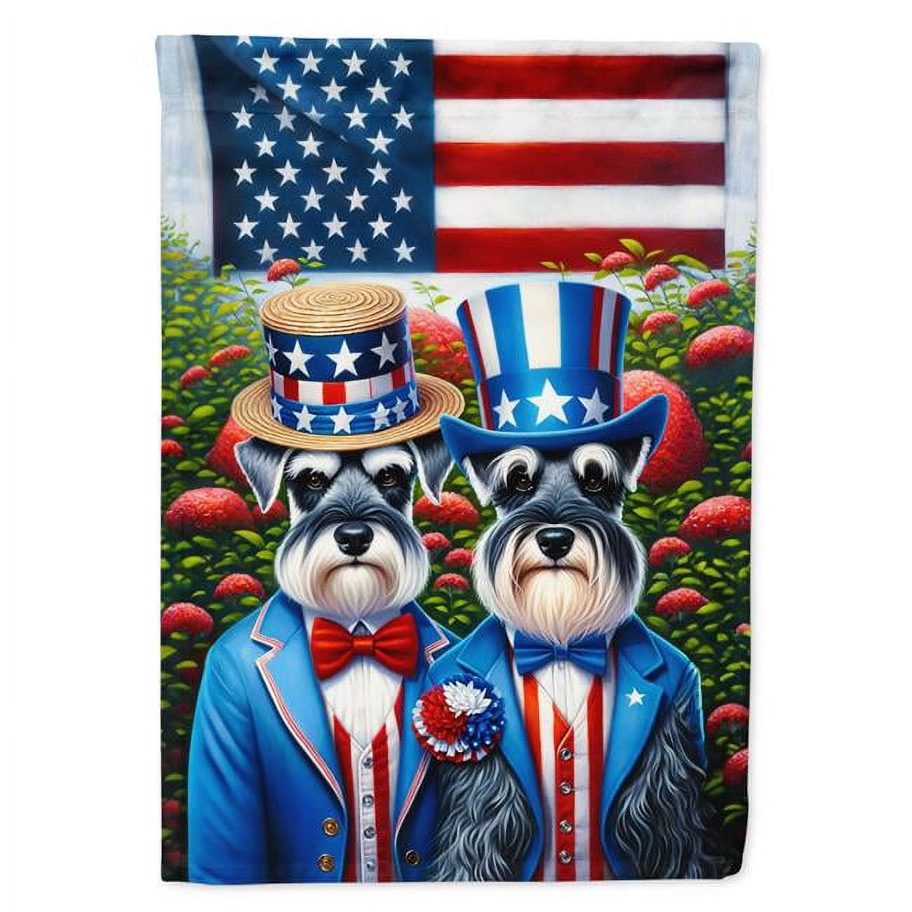 All American Schnauzer House Flag - Walmart.com