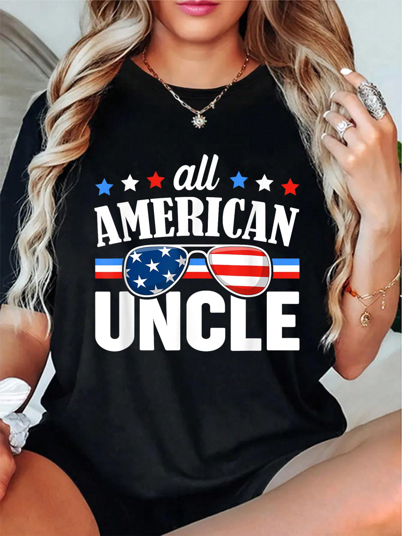 All American Uncle 4th of July USA Family Matching Outfit T-Shirt for ...