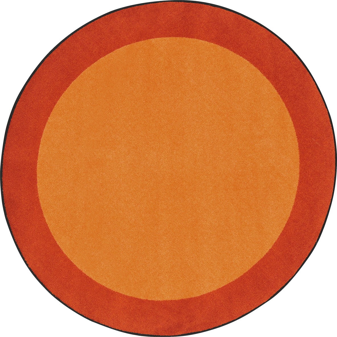 All Around 5'4" Round area rug in color Orange - Walmart.com