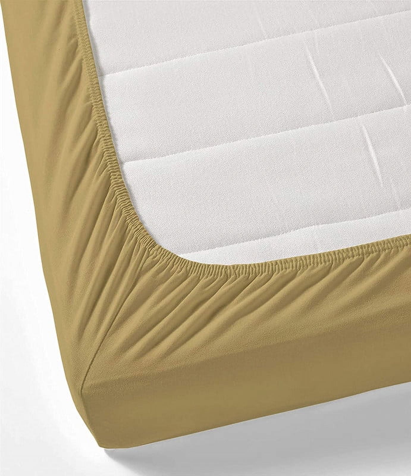 All Around Elastic Fitted Sheet with 16" Deep Pocket and 2 Pillow cases ...