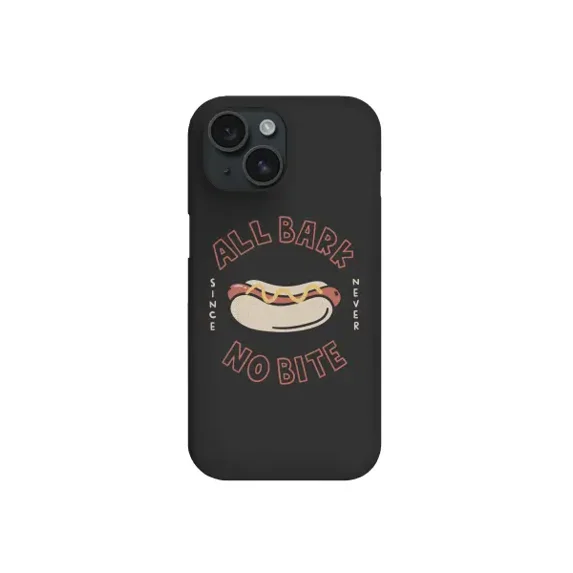 All Bark No Bite Funny Dog Phone Case for iPhone 16 15 14 13 12 11 Pro Max - Walmart.com