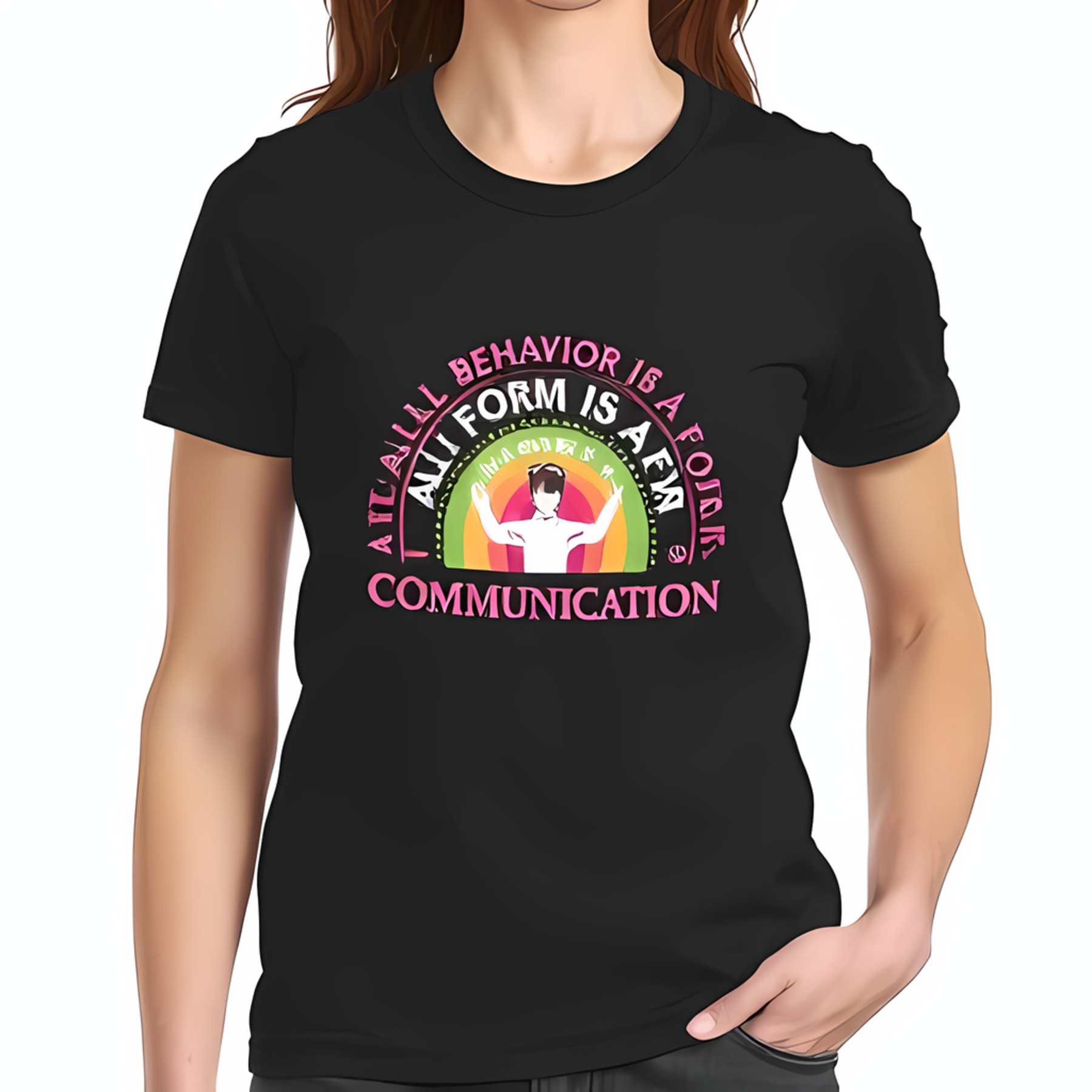 All Behavior is a Form of Communication Graphic Tee - Vibrant Circular ...