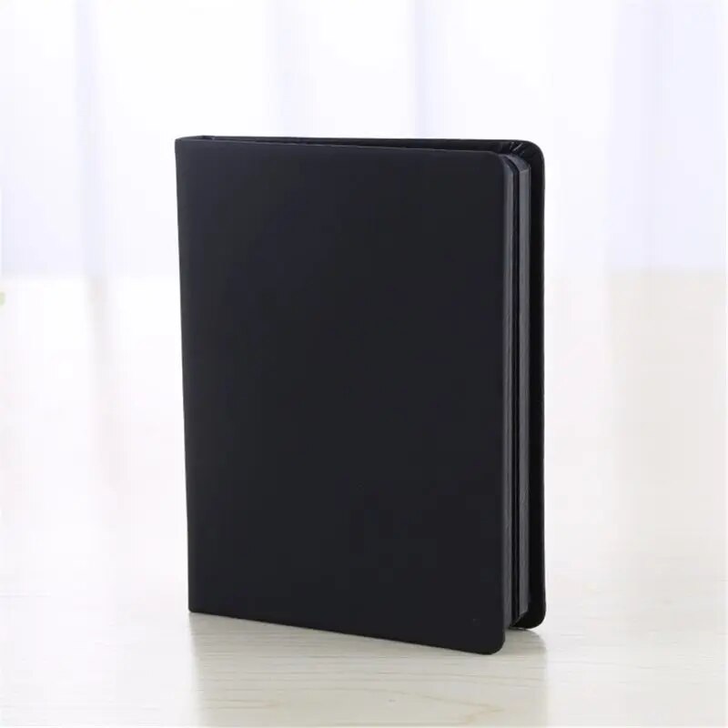 All Black Paper Blank Inner Page Portable Small Pocket Notebook ...