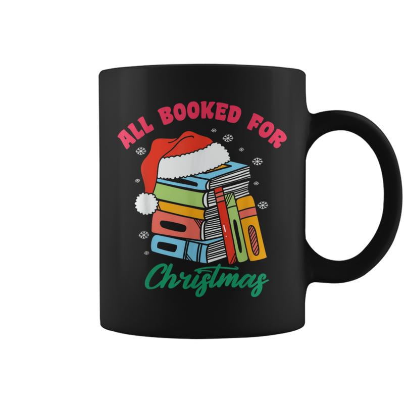 All Booked For Christmas Librarian Christmas Tree Lights Coffee Mugs ...
