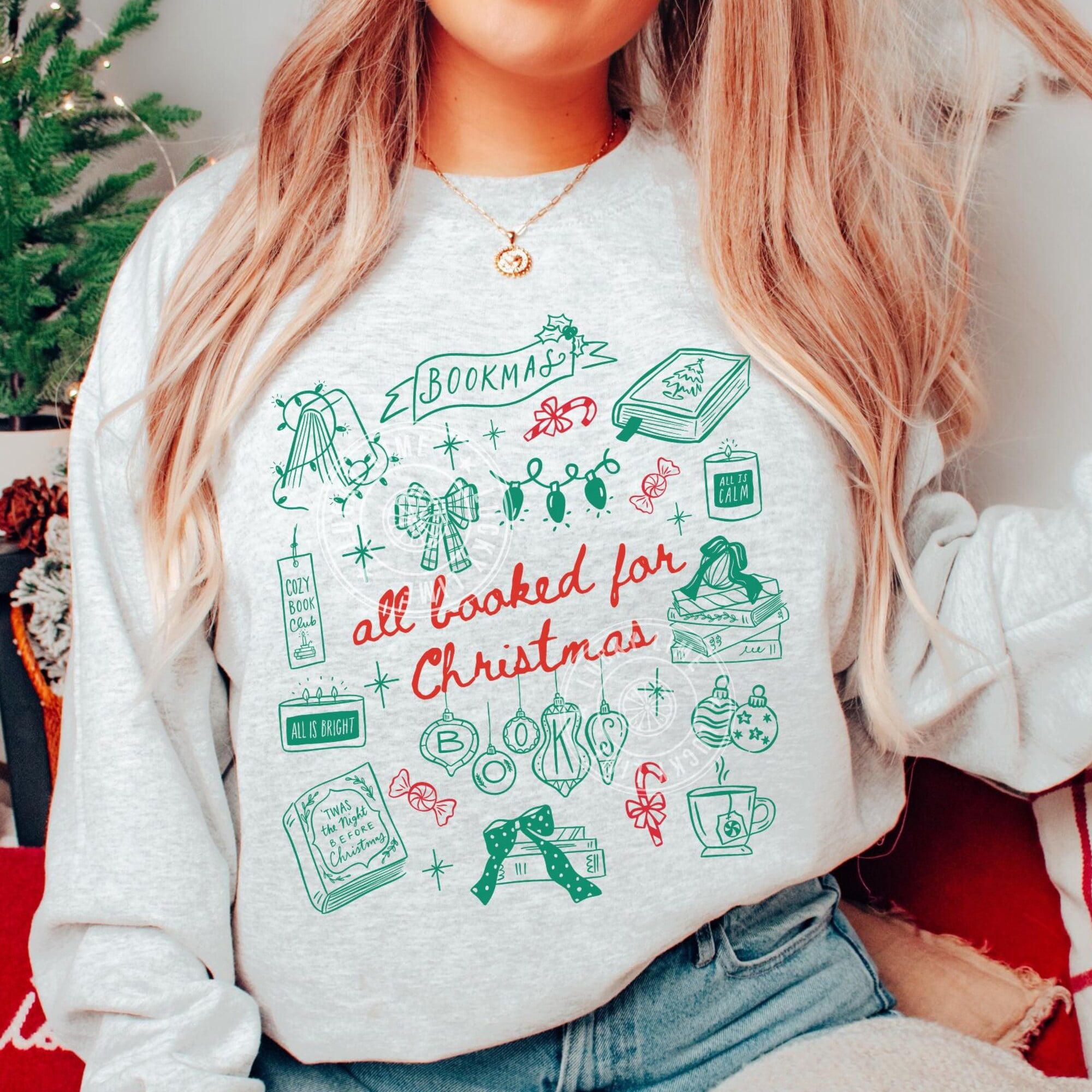 All Booked For Christmas TShirt Bookworm TShirt Book Lover Gifts ...