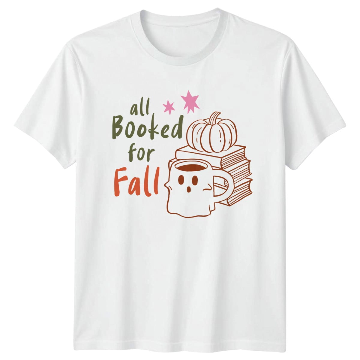 All Booked For Fall Autumn Reading Seasons Mens T-Shirt Womens Graphic ...