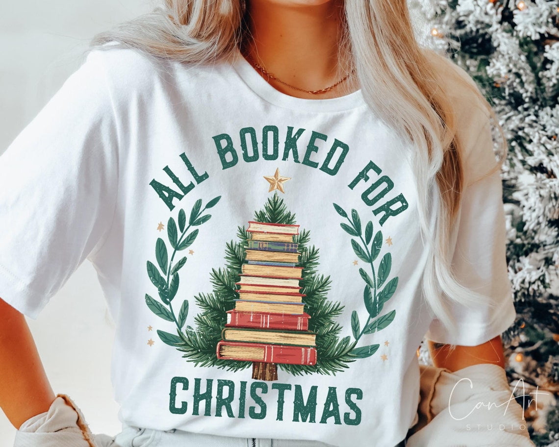 All Booked For Png, Holiday Book Lover Sublimation Design T-Shirt, Mug ...