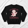 All Booked For Valentine’s Day Sweatshirt, Cupid Reading Book Lover ...