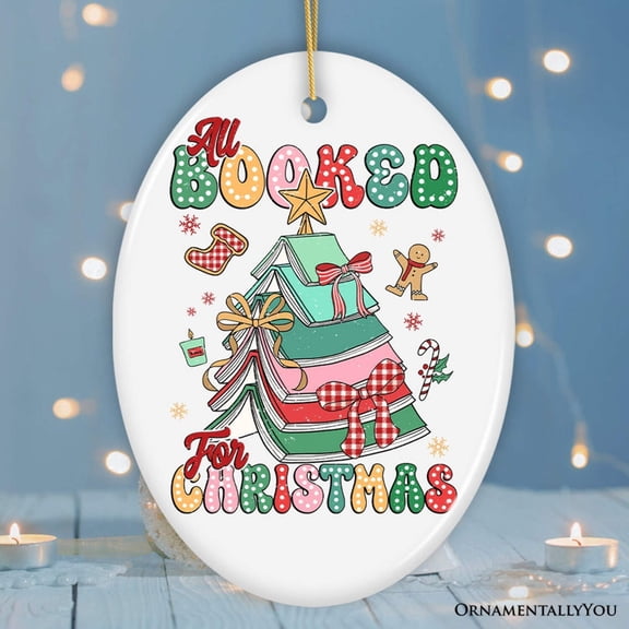 Book Christmas Ornament