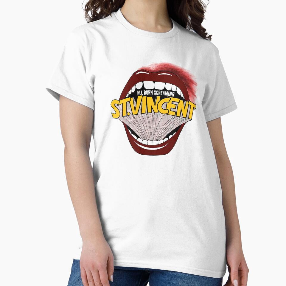 All Born Screaming Mouth St Vincent Music Album Fan T-Shirt - Walmart.com