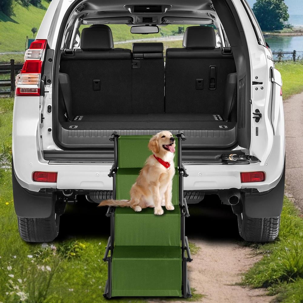 All-Breed Foldable Dog Ramp & Stairs, 176lbs Weight Limit - Portable ...